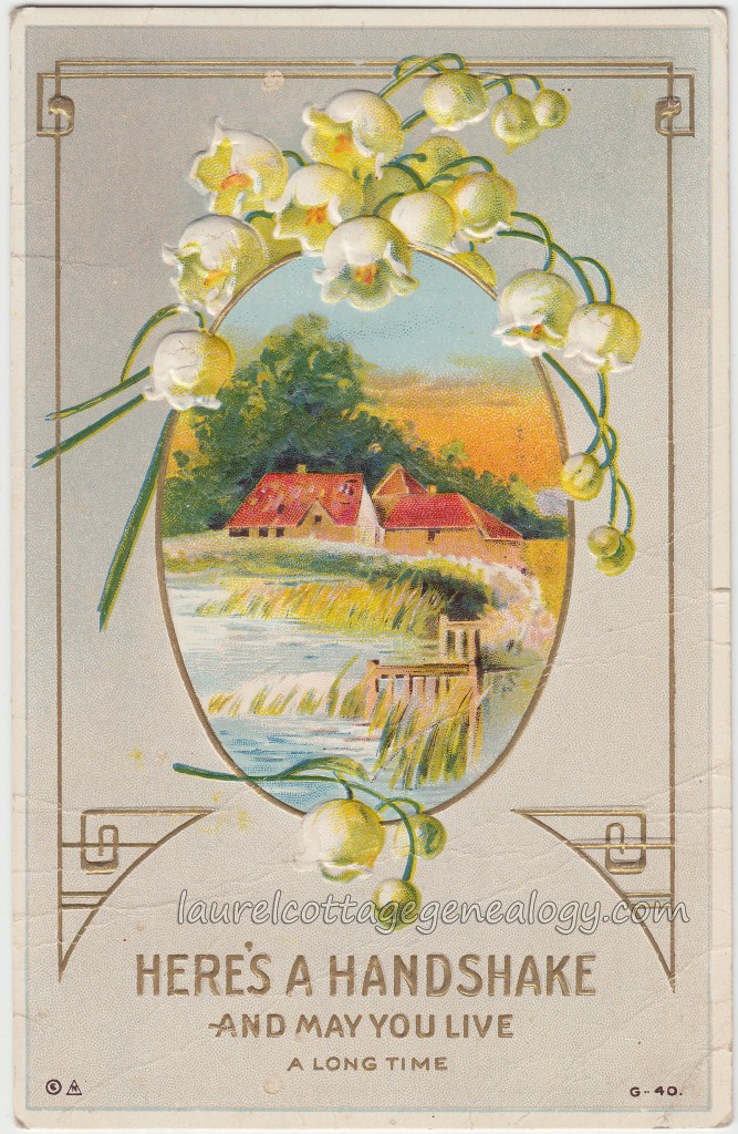 old and vintage postcard publisher logos | Laurel Cottage Genealogy